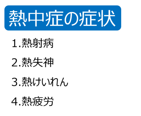 熱中症の症状【4つの症状】 | すべての女性のヘルスケア